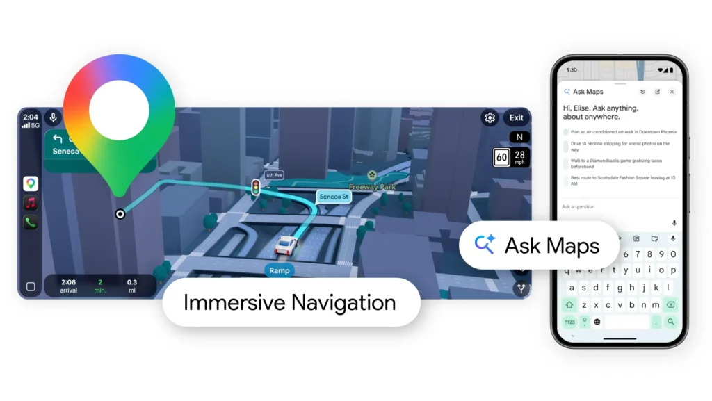 Google Maps Rolls Out Gemini AI ‘Ask Maps’ and 3D Immersive Navigation ...